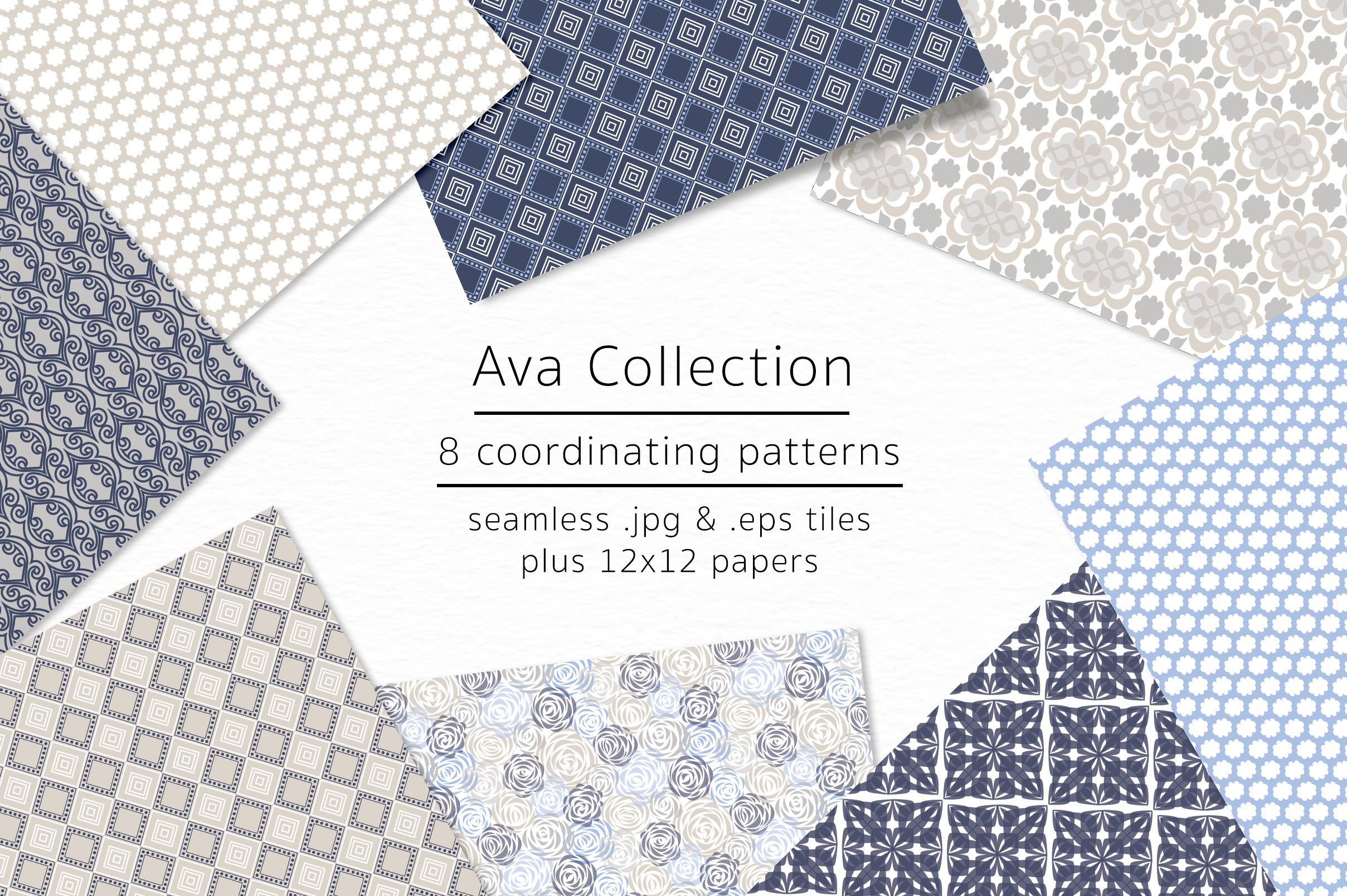 Ava Collection - vector & jpgs | Graphic Patterns ~ Creative Market