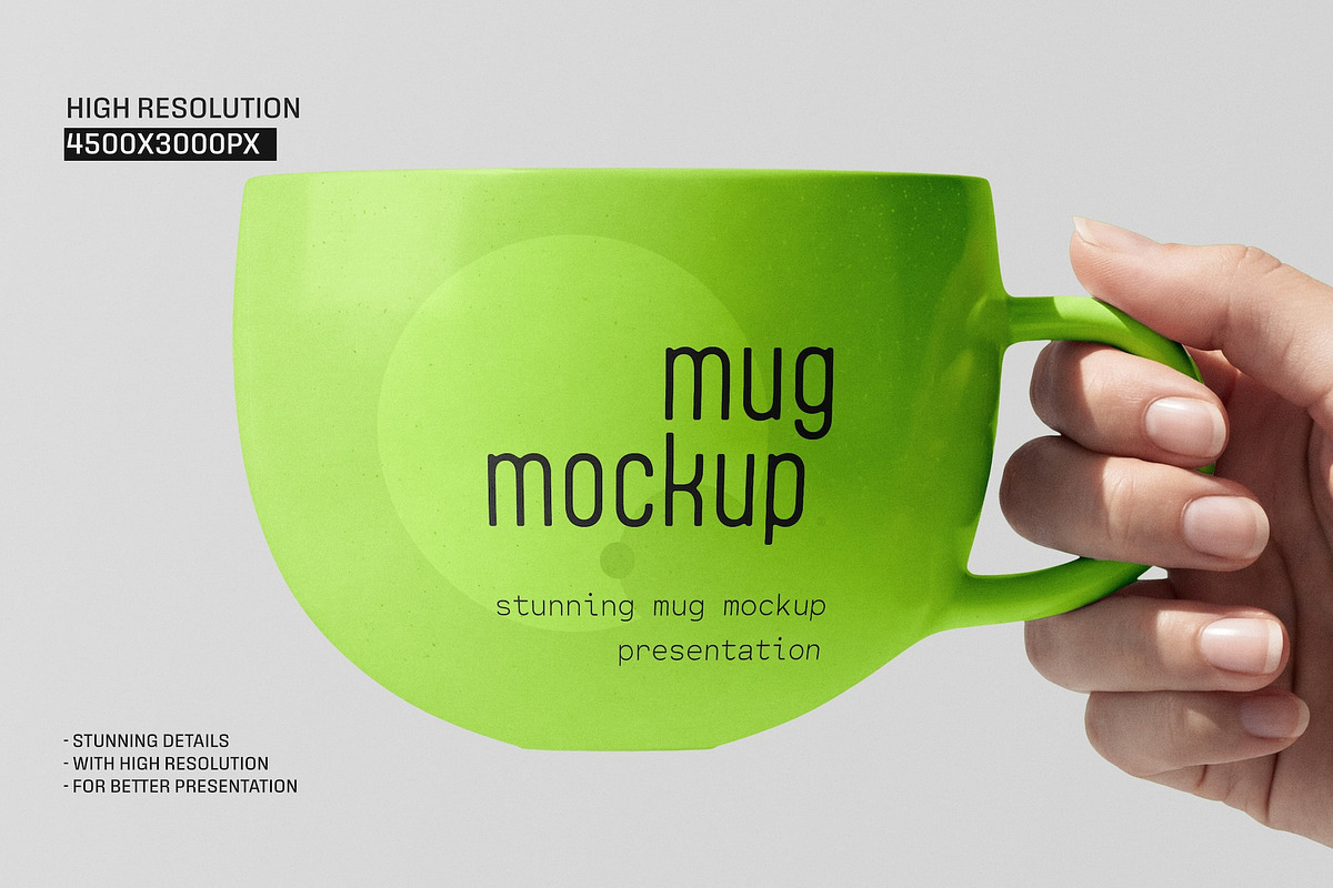 Hand Holding Coffee Mug Mockup, a Cups & Container Mockup by Toasin Studio