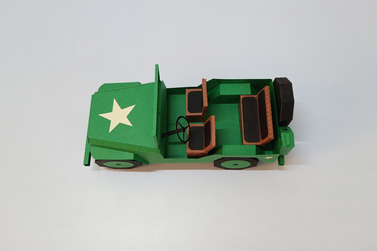 DIY Army Jeep - 3d papercraft, a Templates & Theme by PAPER amaze
