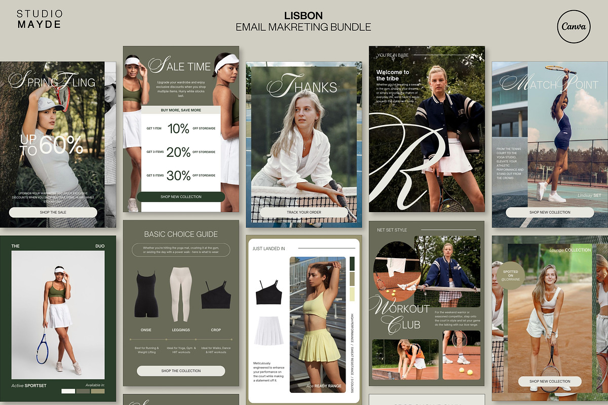 LISBON | Email Marketing Bundle, an Email Template by Studio Mayde