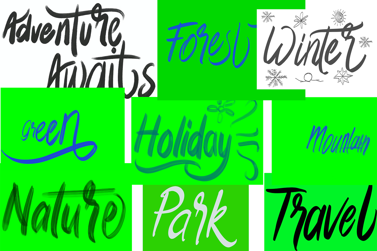 Adventure bundling lettering footage, a Templates & Theme by SSI.Scraps