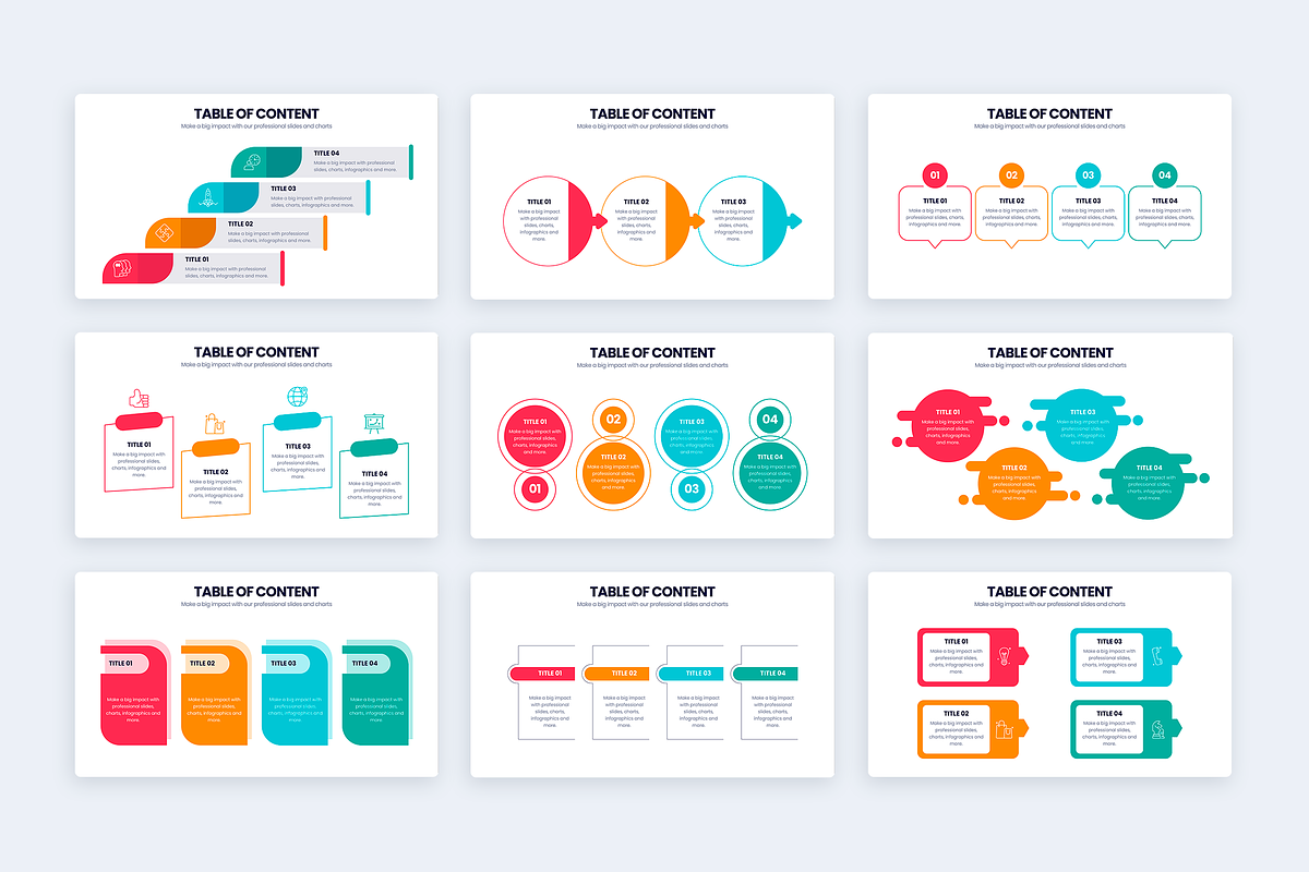 Table of Content Powerpoint Template, a Presentation Template by Slidesmash