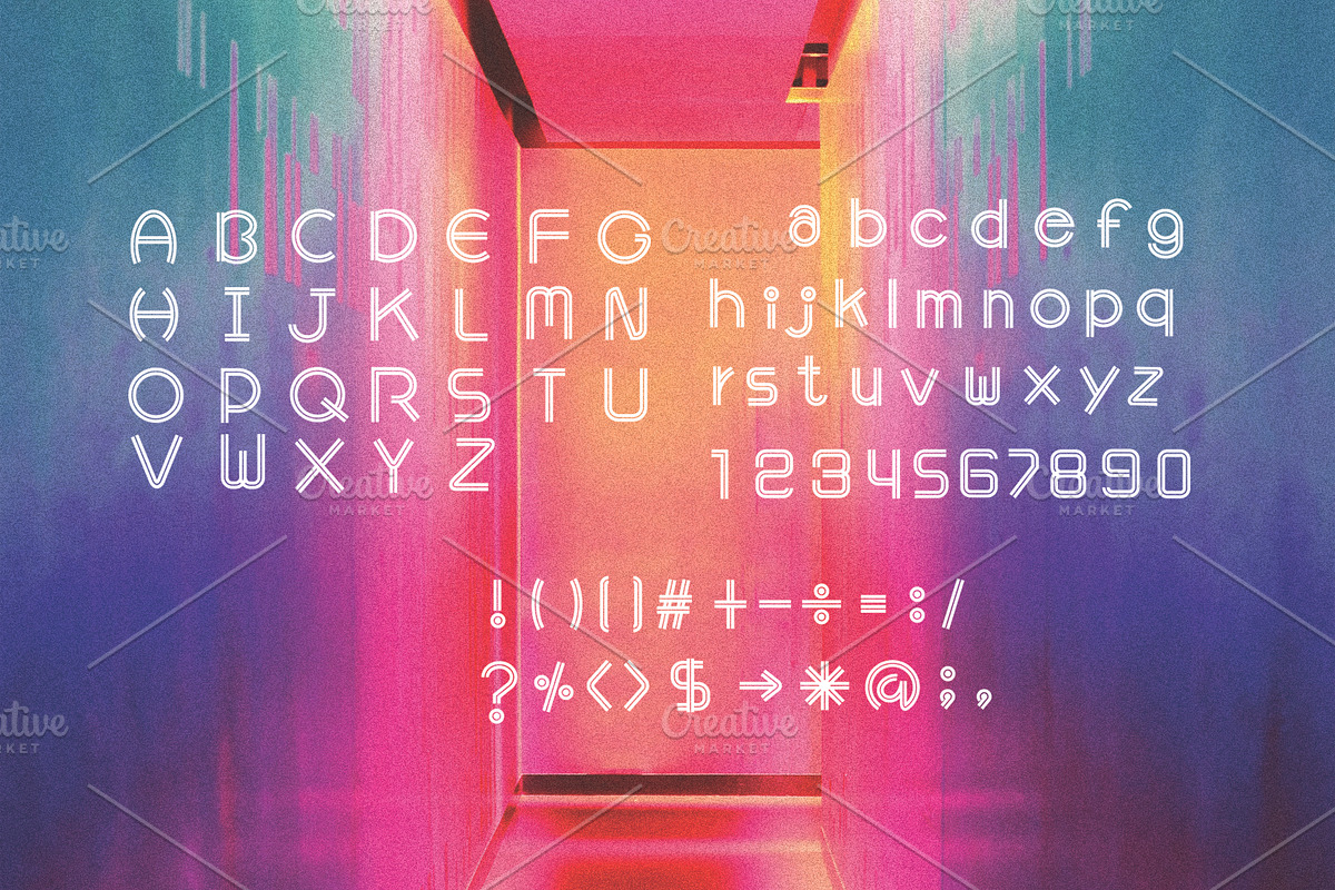 DoubleLine Font, a Font by Graphicgo