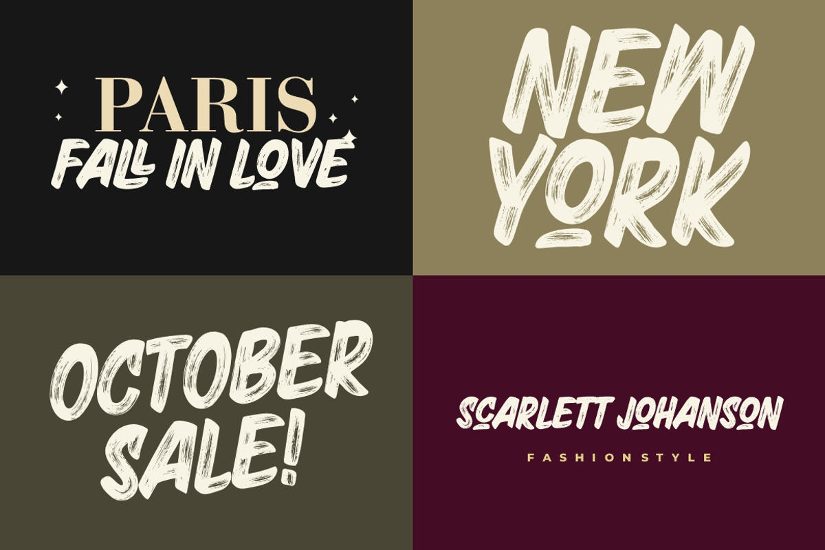 Acorn Brush Font, a Handwritten Font by Burhan Afif