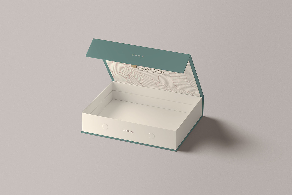 Magnetic Gift Box Mockup