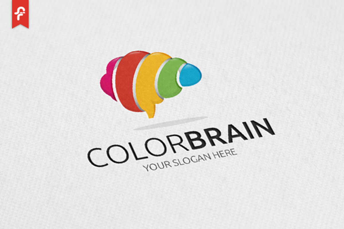 Color Brain Logo, a Branding & Logo Template by ft.studio