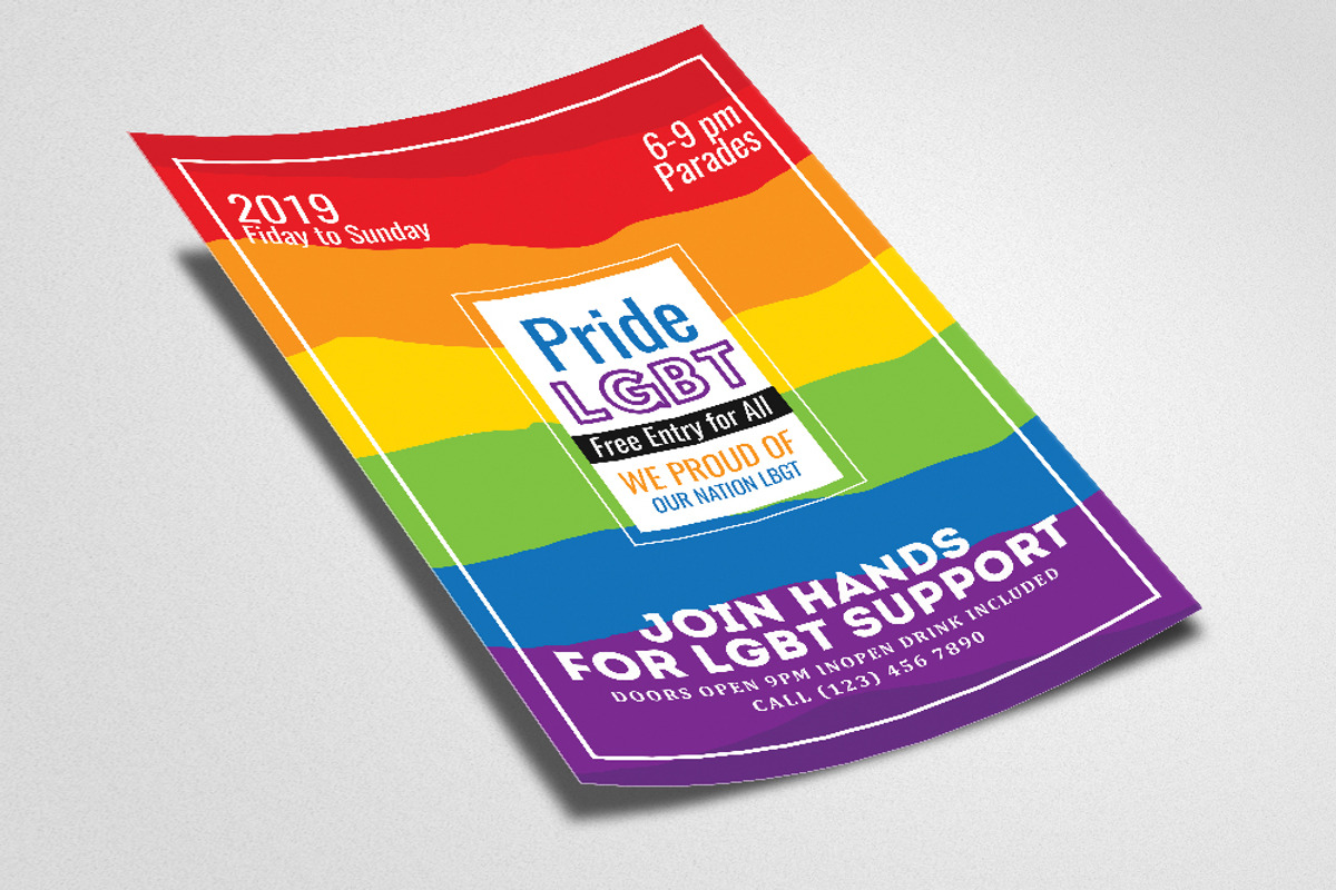 LGBT Pride Flyer / Poster Template, a Flyer Template by Business Flyers ...