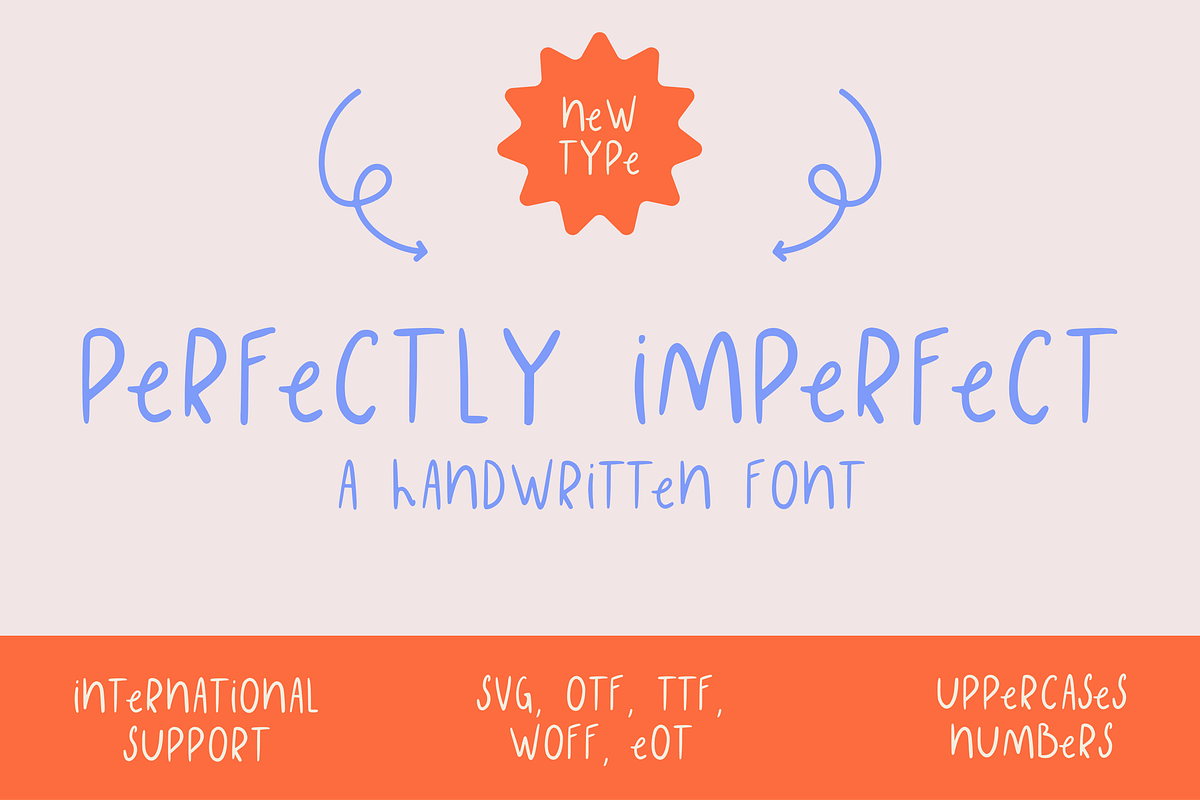 Perfectly Imperfect Handwritten Font, a Font by Luna Studio