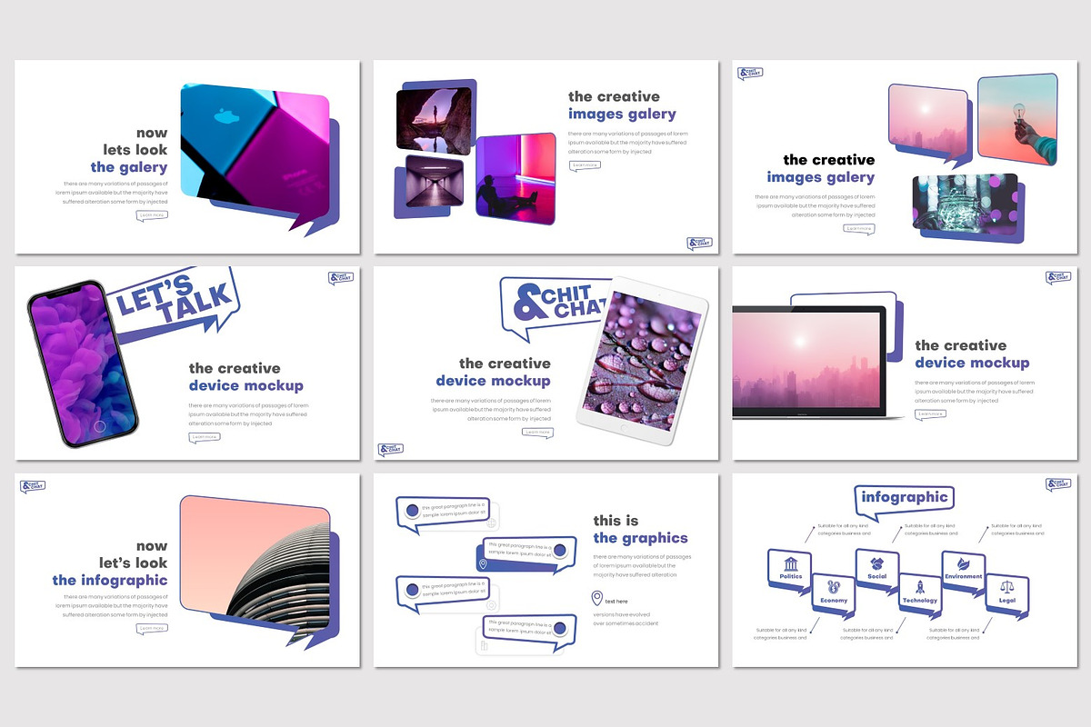 Chit & Chat - Google Slides Template, a Presentation Template by ...