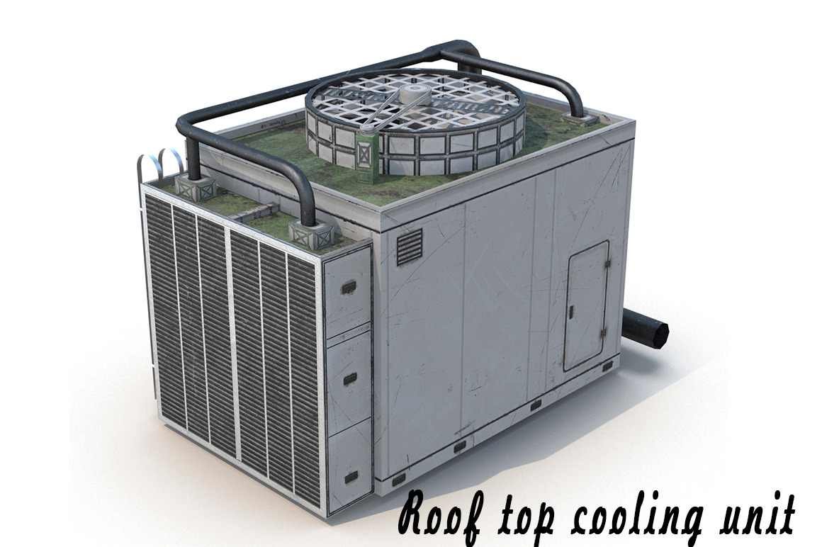 Rooftop Air Conditioner Unit, an Architecture 3D Model by AndrewWhite