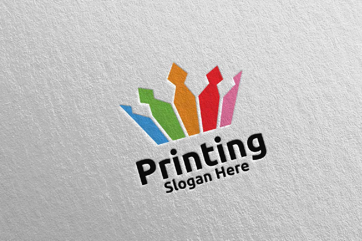 King Printing Company Logo Design 1, a Branding & Logo Template by ...