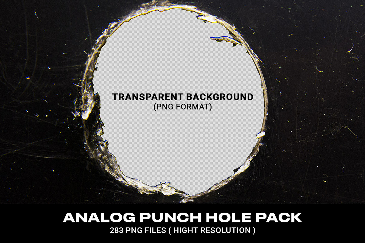 Analog Punch Hole Pack, a Texture Graphic by Pixflow
