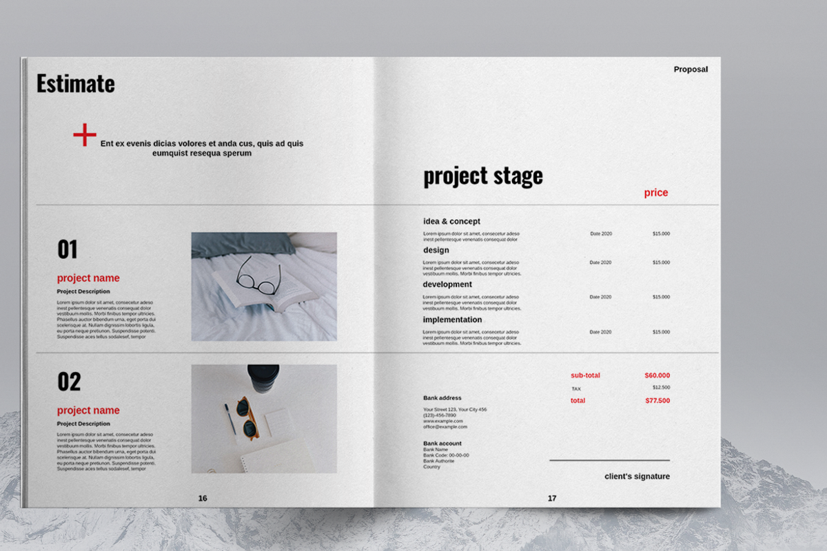 Business Project Proposal Brochure Template | Creative Market