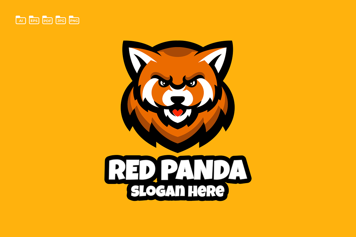 Red Panda Logo Template, a Branding & Logo Template by EndR_ID ...