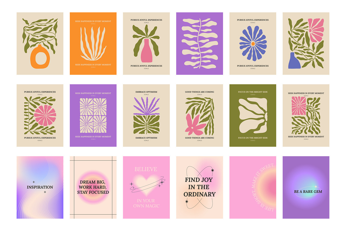Trendy Aesthetic Prints, an Object Graphic by AnnArt