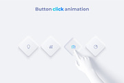 Neumorphism Animated Presentation | Creative Market