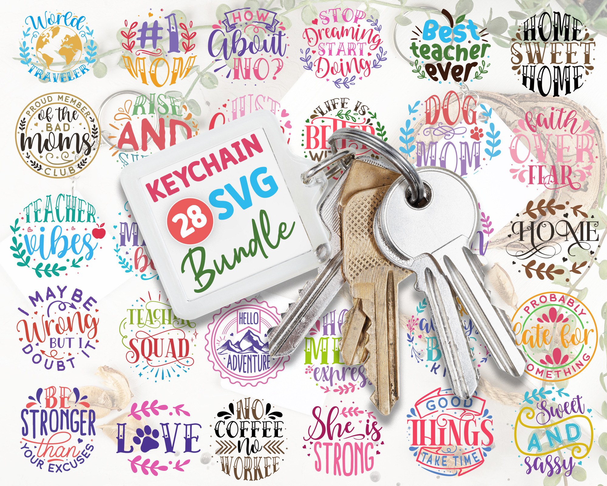 Keychain SVG Bundle
