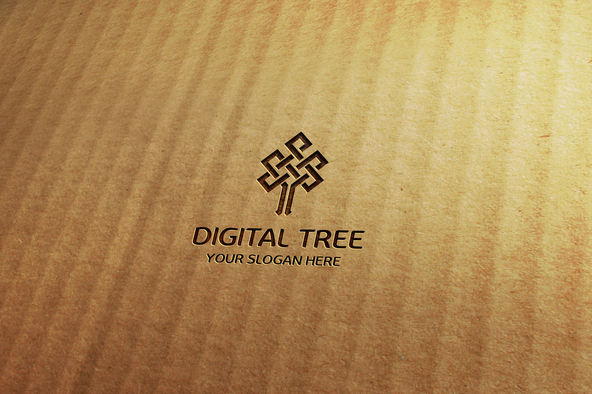 Digital Tree Logo Template, a Branding & Logo Template by GladicMonster