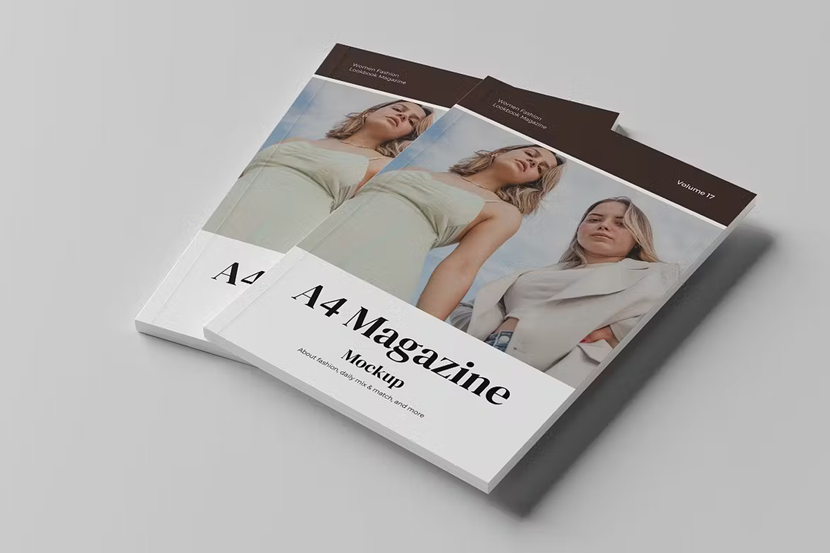 A4 Magazine Mockup Set