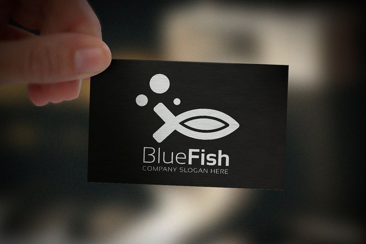 Blue Fish Logo, a Branding & Logo Template by essegraphic
