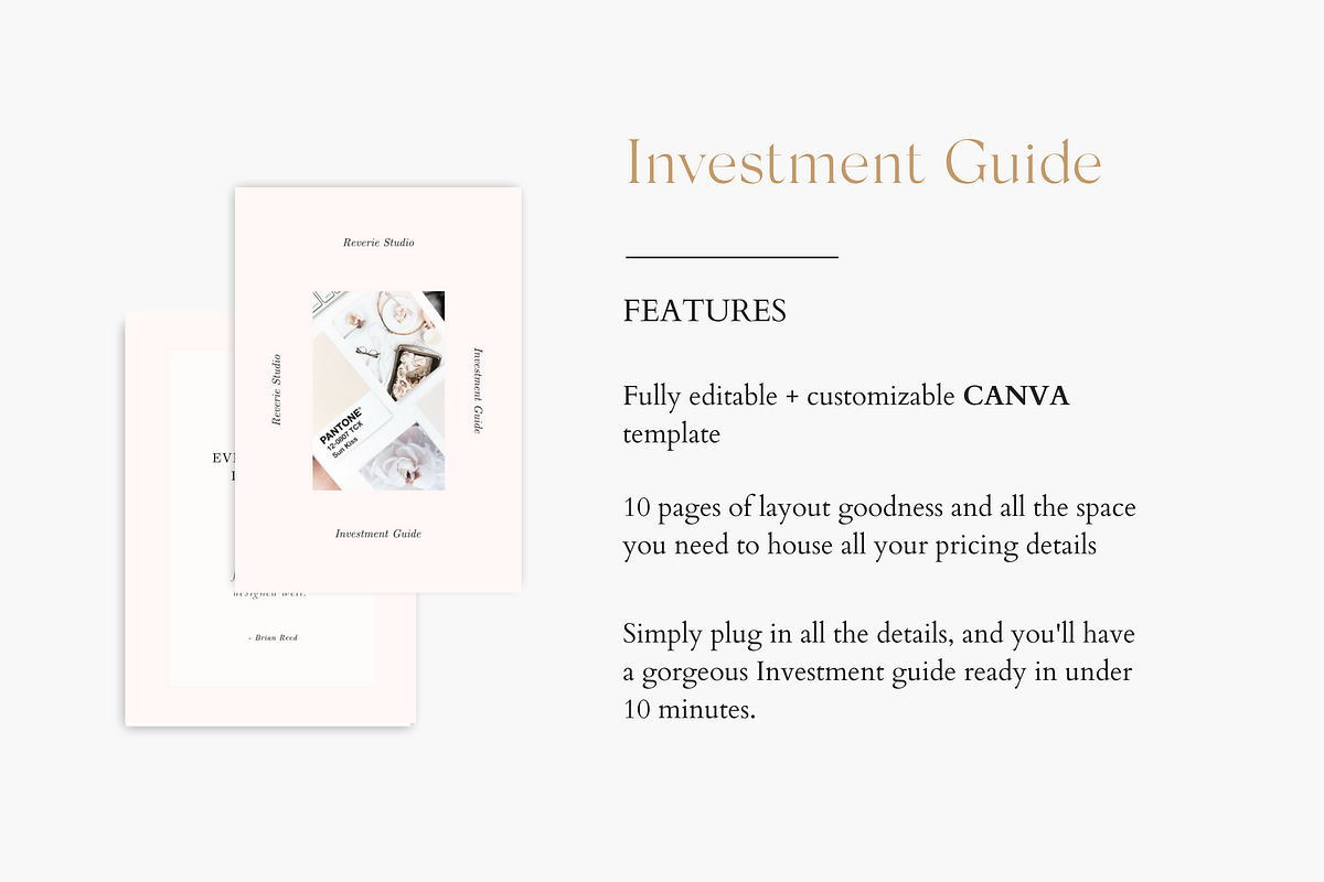 Investment Guide CANVA template, a Magazine Template by Golden Whimsy ...