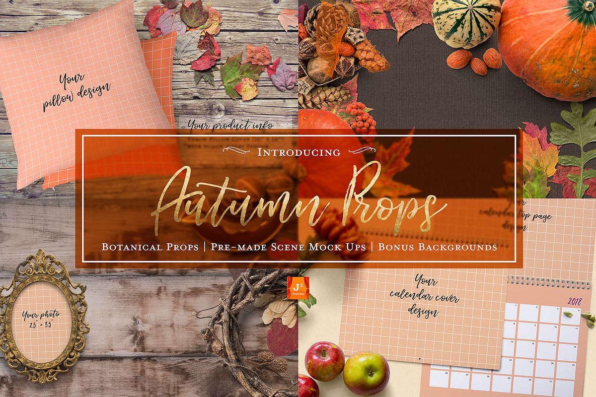 Autumn Props & Mock Ups, a Product Mockup by JSquarePresents