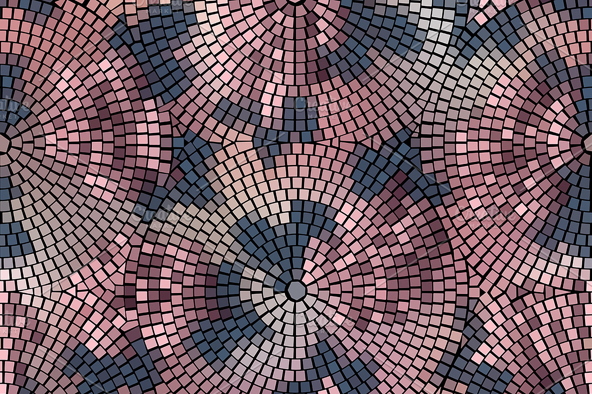 Ceramic mosaic tiles patterns