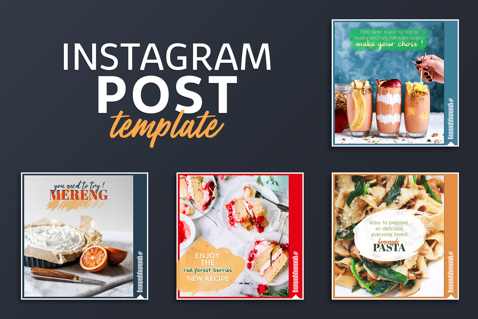 Instagram Post Templates, a Social Media Template by illycreative