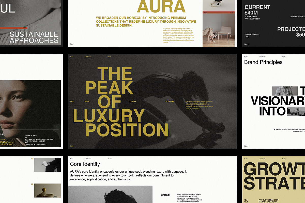 Brand Strategy Presentation | AURA, a Presentation Template by ...