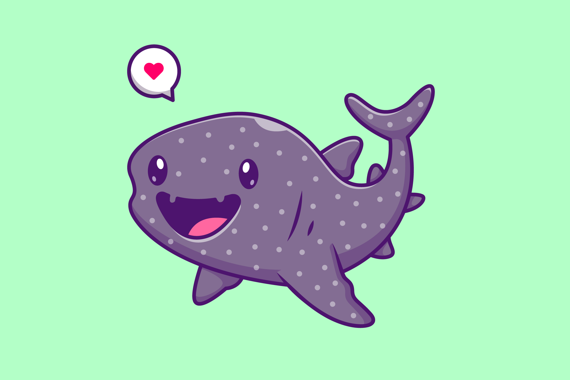 Cute Leopard Shark Cartoon, an Animal Illustration by Catalyst Labs ...