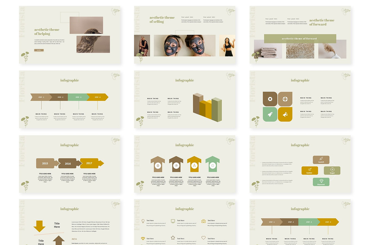 Aesthetic - Google Slide Template, a Presentation Template by AQR Studio