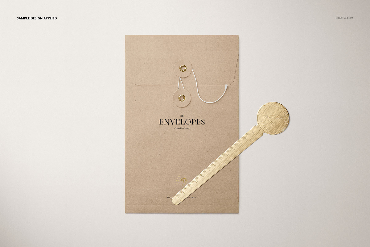 String Envelope Mockup Set, a Product Mockup by creatsy5