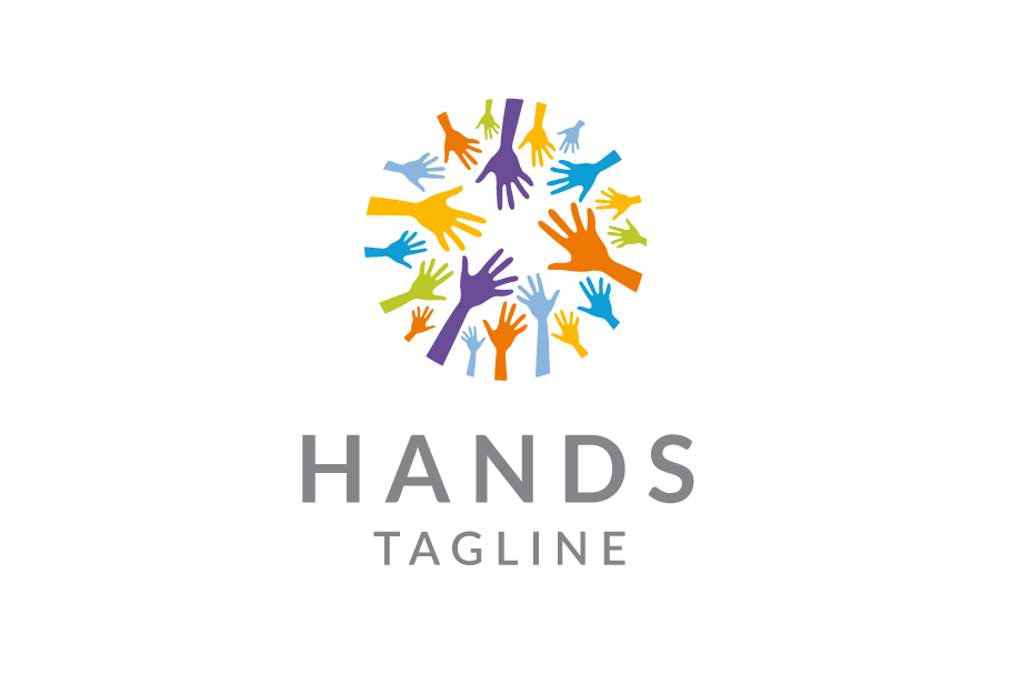 Hands Logo, a Branding & Logo Template by brandphant