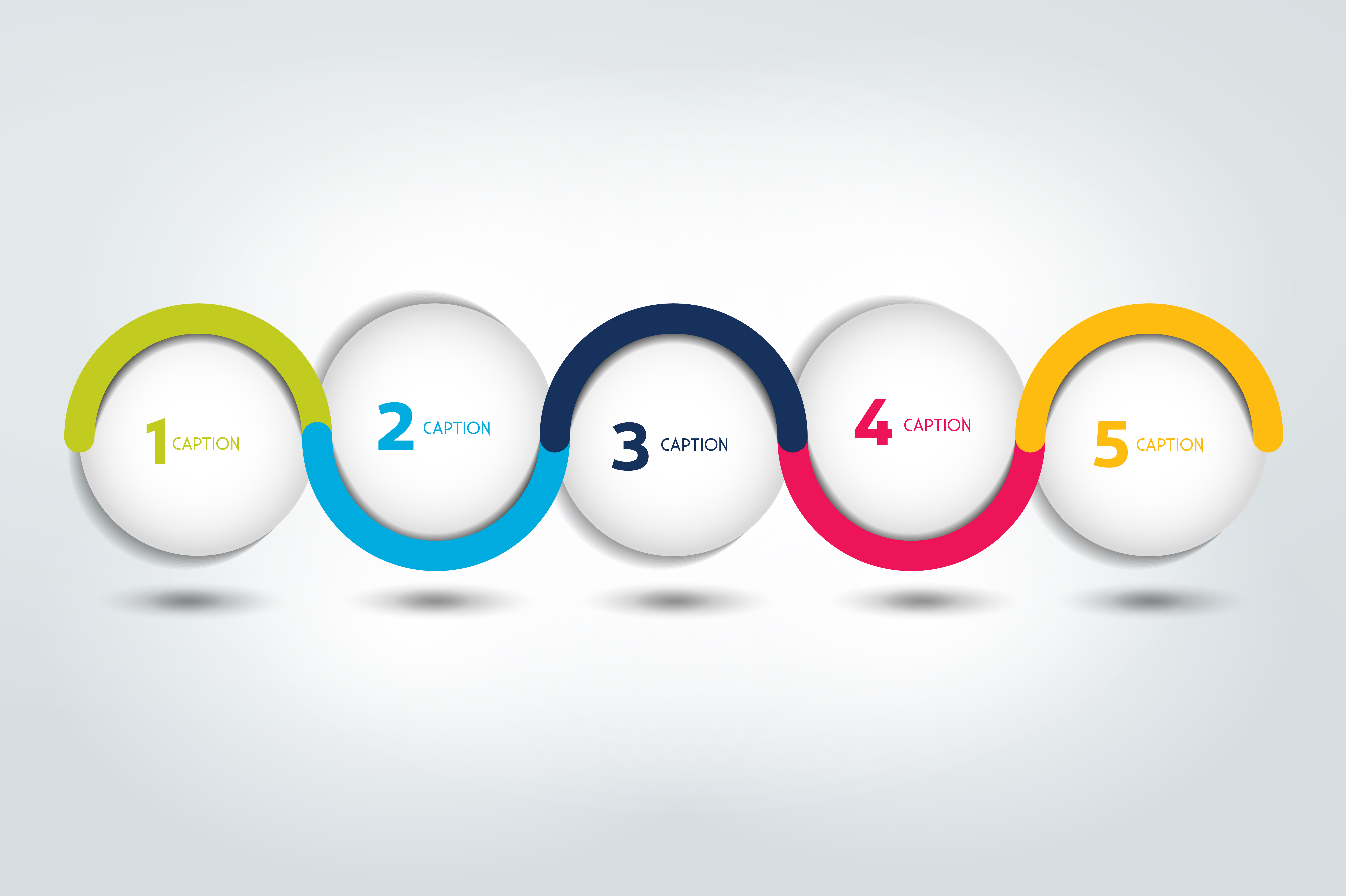 5 step template. | Background Graphics ~ Creative Market