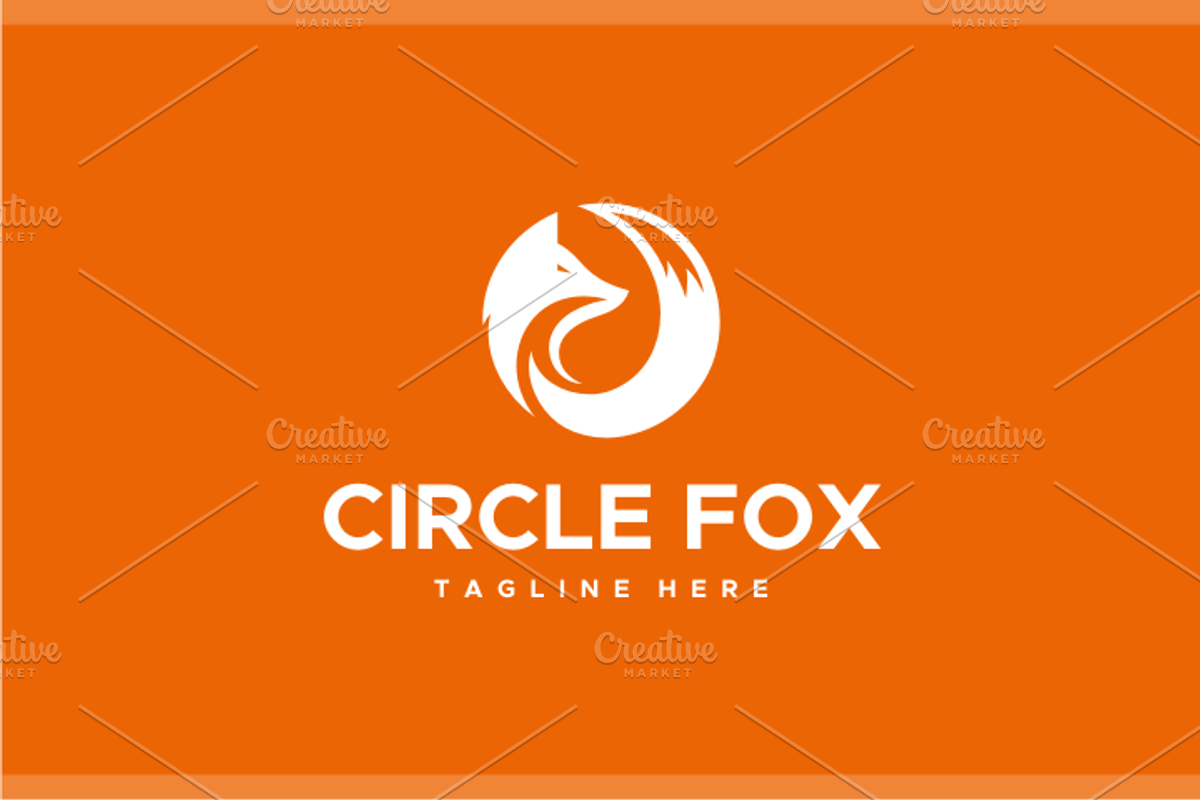 Circle Fox Logo, a Branding & Logo Template by yopie