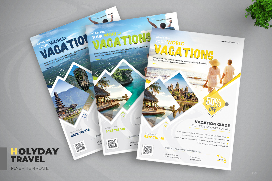 Travel & Vacation Flyer, a Flyer Template by ThemeDevisers