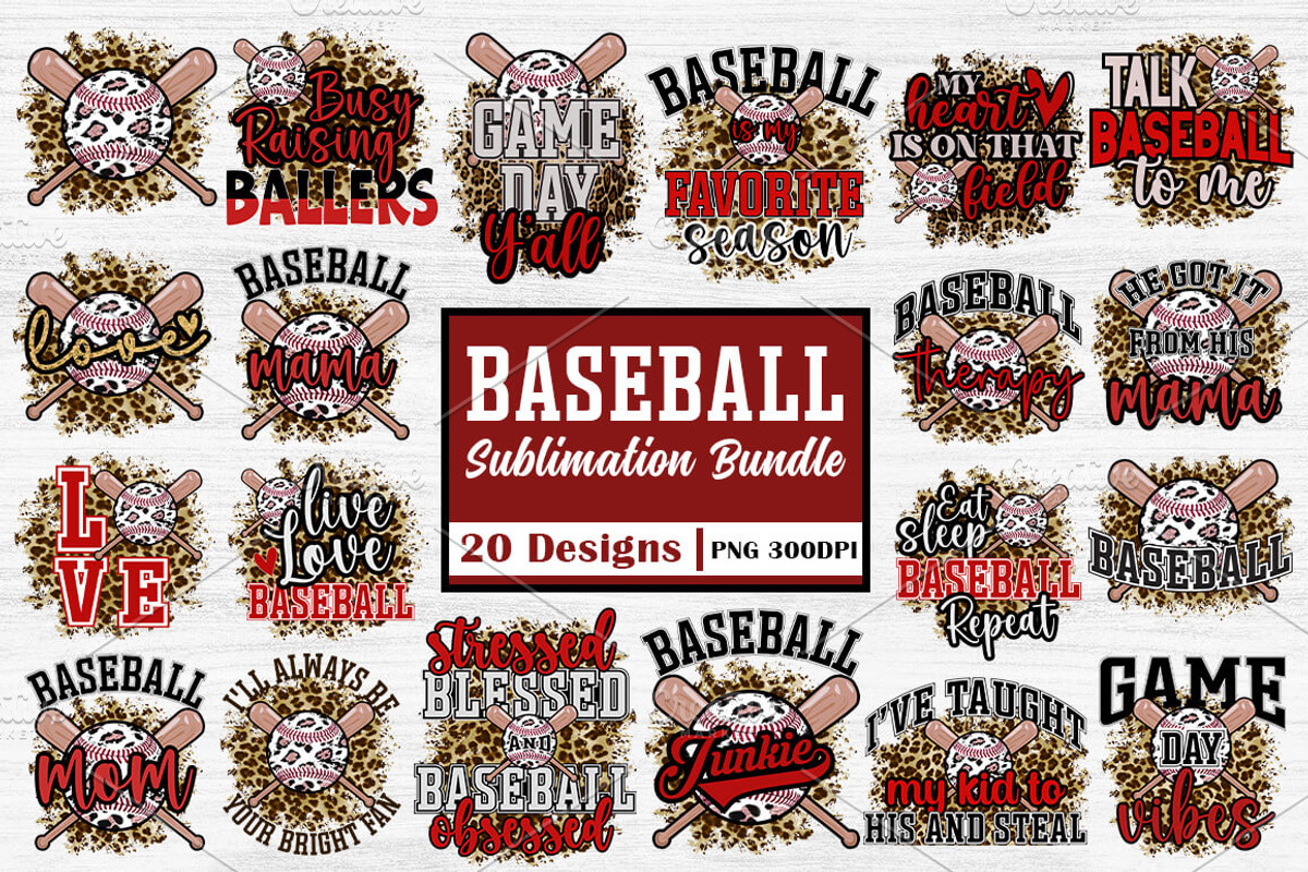 Baseball Sublimation Bundle. PNG | Creative Market