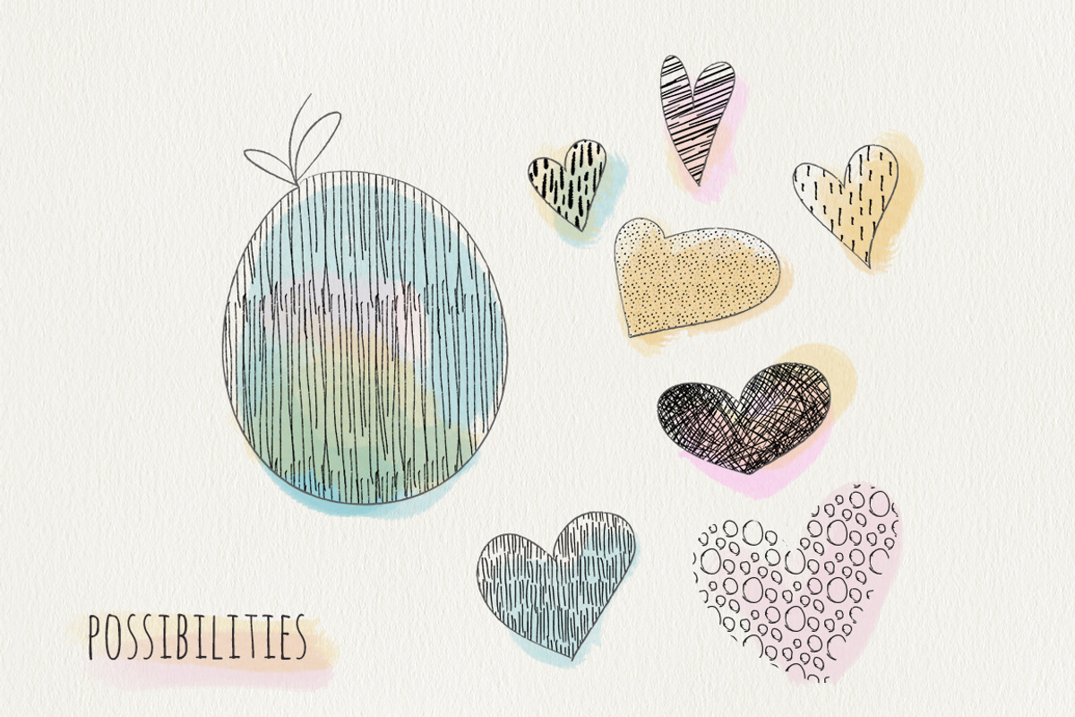 Doodle Patterns, a Pattern Graphic by Webvilla Studio