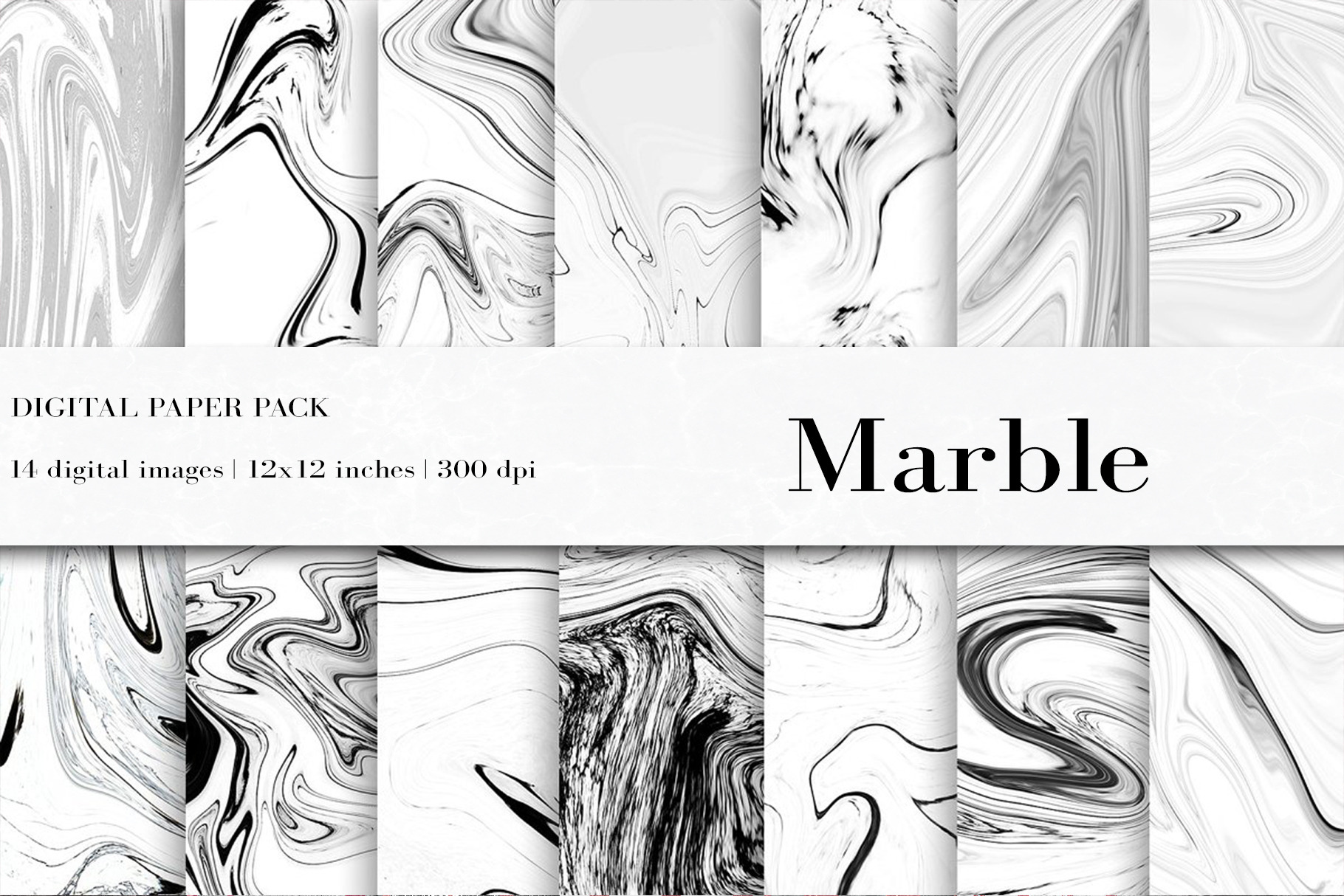 Marble Background Digital Paper, a Texture Graphic by BonaDesigns