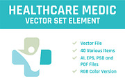 Healthcare Medic Vector Set Element | Graphics ~ Creative Market