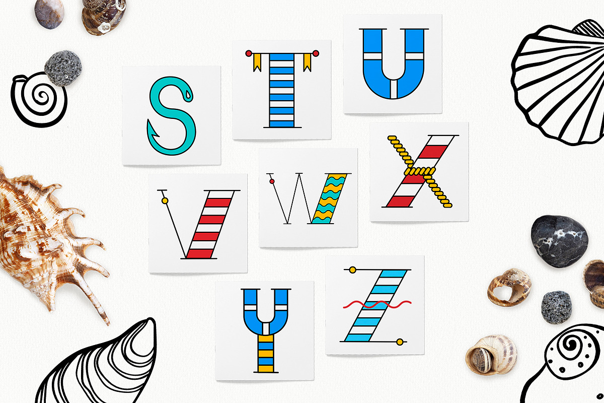 Hello Sailor Display Typeface, a Symbol Font by Katerina Osa