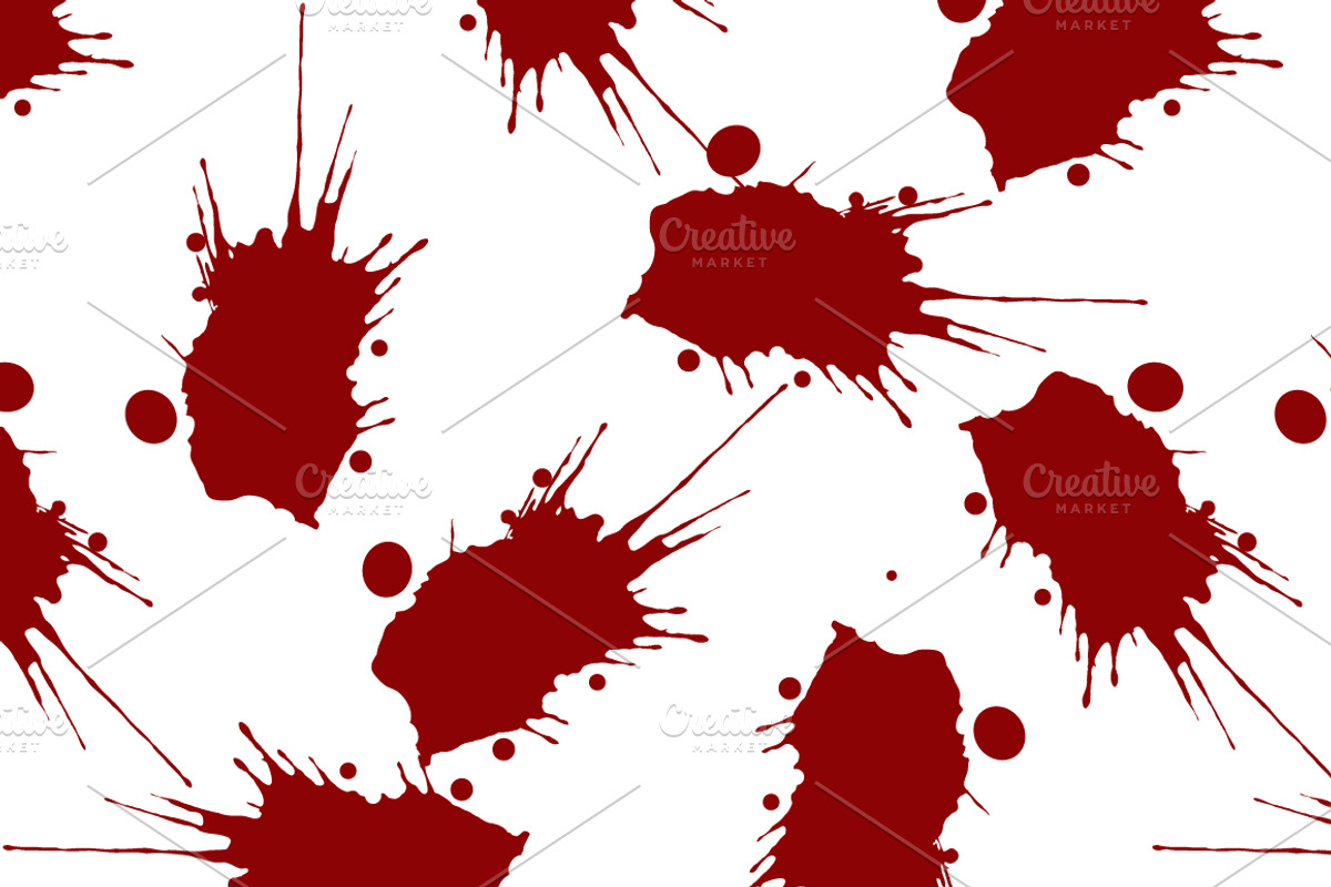 Blood Splatter pattern, a Pattern Graphic by Andrii Symonenko