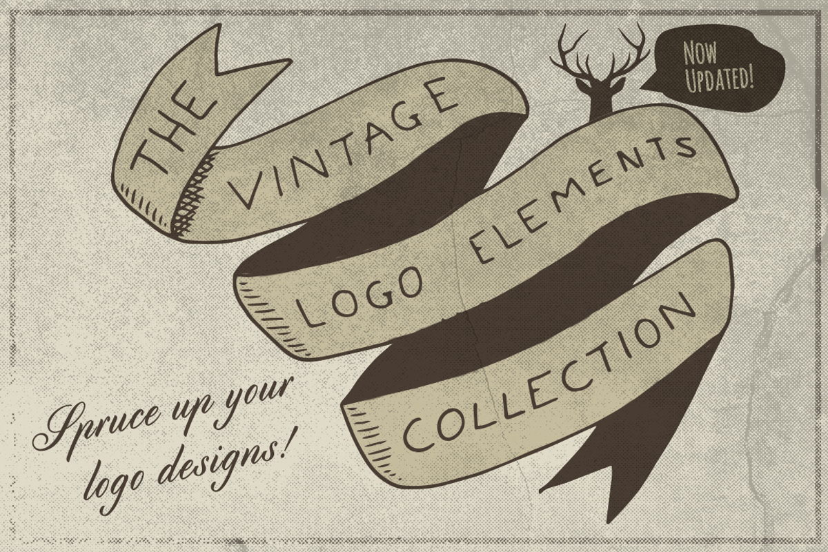 The Vintage Logo Elements Collection, an Object Graphic by Ian Barnard