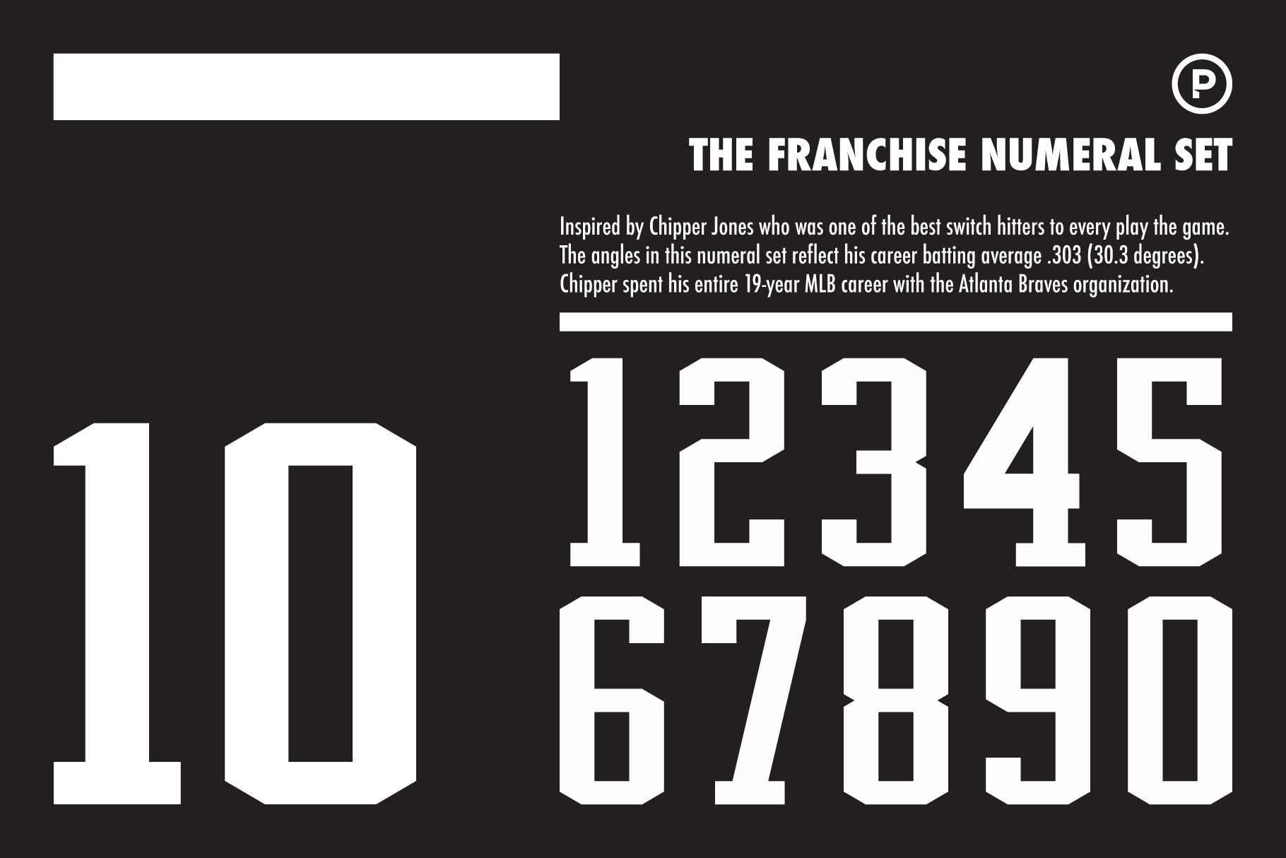 The Franchise Numeral Set, a Serif Font by Port Design Company