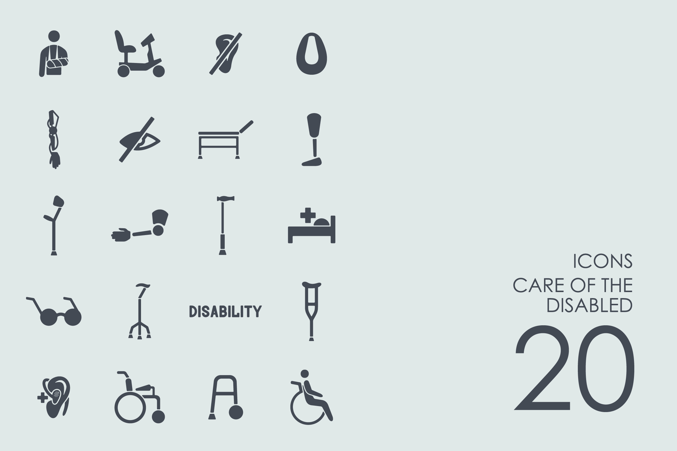 Care of the disabled icons, an Icon by Palau
