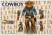 2D Cowboy with rifle, an Object Graphic by Beatheart Creative Studio