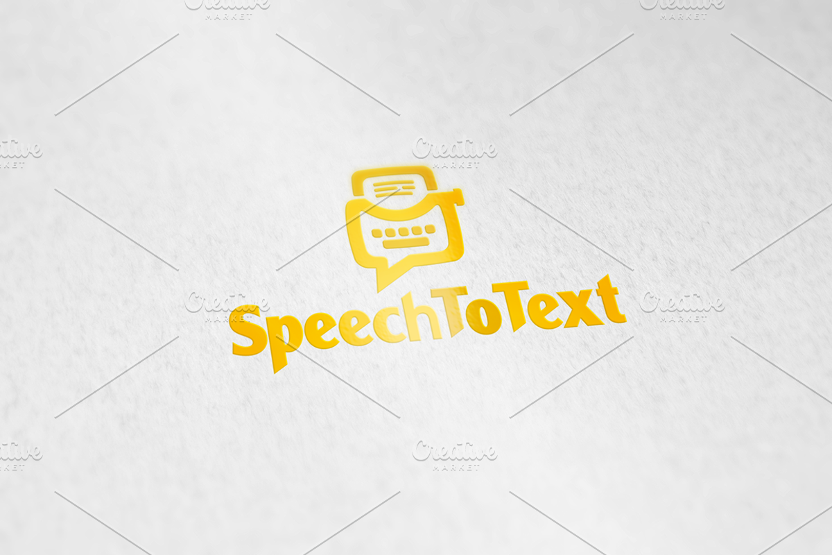 SpeechToText Logo Template, a Branding & Logo Template by SymonDesign