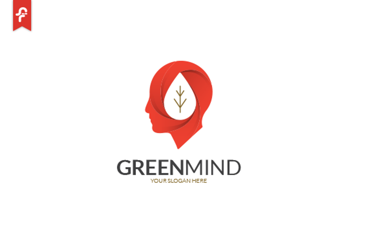 Green Mind Logo, a Branding & Logo Template by ft.studio