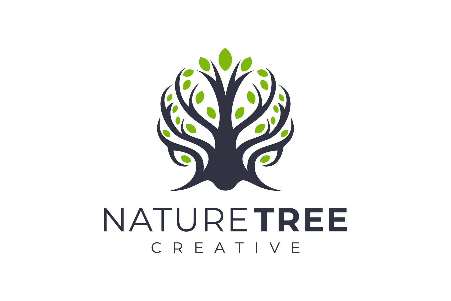 natural tree logo, a Branding & Logo Template by EndR_ID | Creative Market