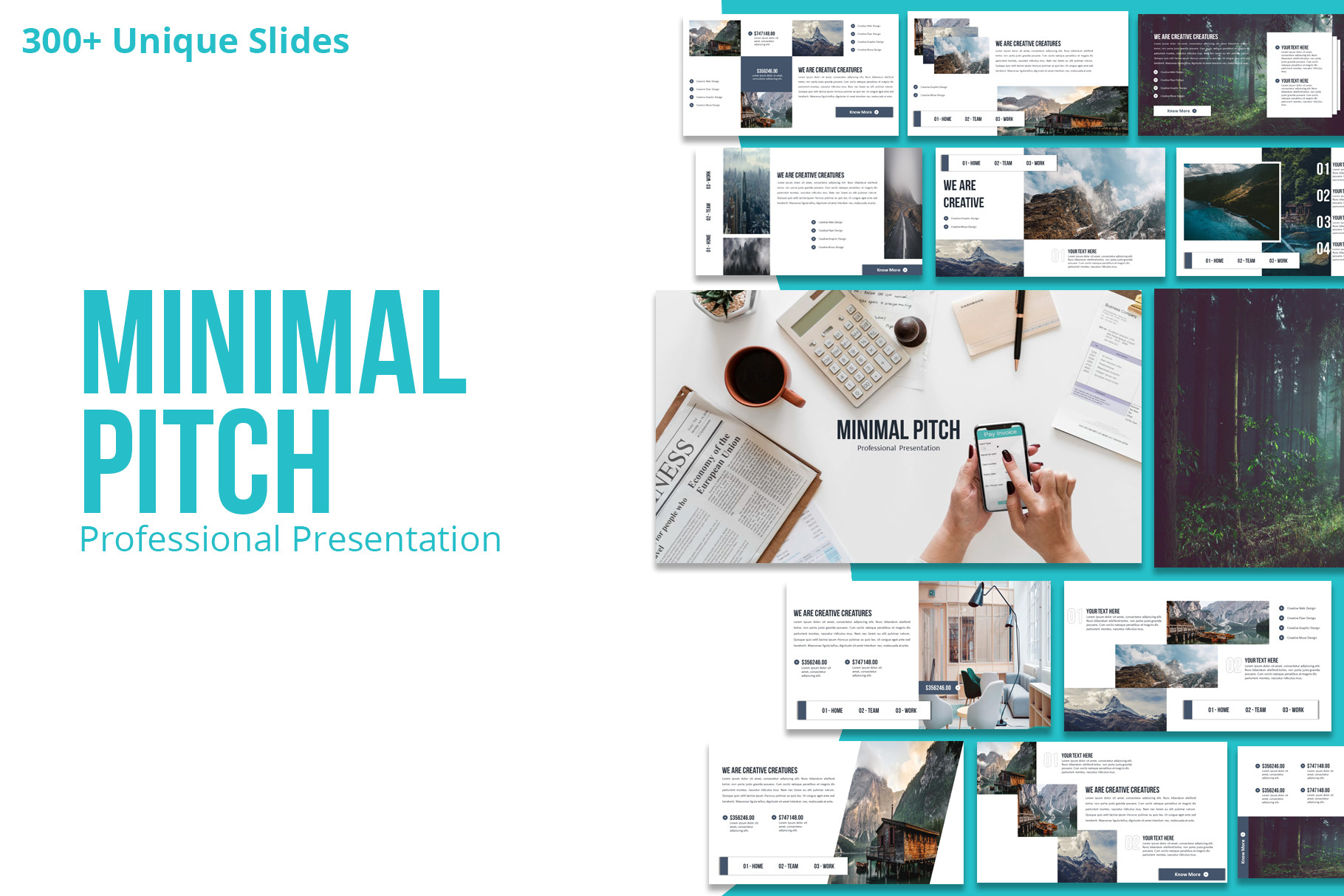 Minimal Pitch Powerpoint Template, a Presentation Template by Creative ...